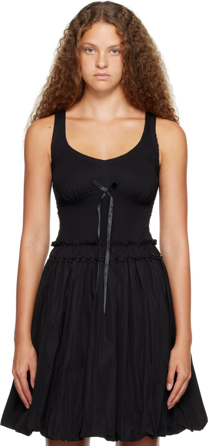 Simone Rocha Black Bow Bodysuit - ShopStyle Tops