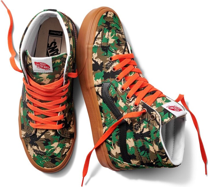 Vans X Stranger Things Customs Upside Down Camo Sk8-Hi - ShopStyle ...