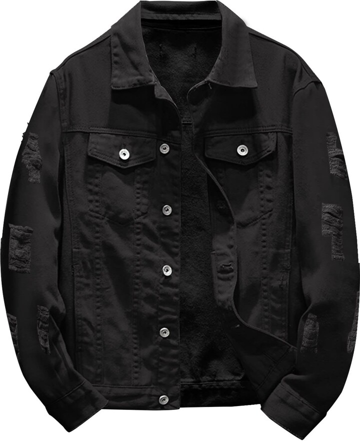 GREGG Men's Western Cowboy Denim Jacket Rugged Wear Unlined Trucker ...