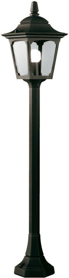 Loops Outdoor IP44 1 Bulb Short Mini Lamp Post Pillar Black LED E27 ...