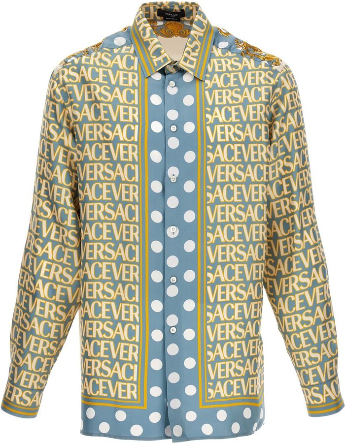 Versace 'Versace Allover Polka Dot' shirt with La Vacanza - ShopStyle