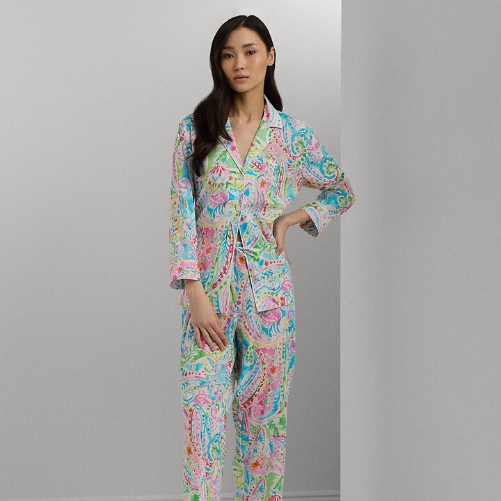 Lauren Ralph Lauren Ralph Lauren Paisley Lawn Capri Sleep Set - ShopStyle