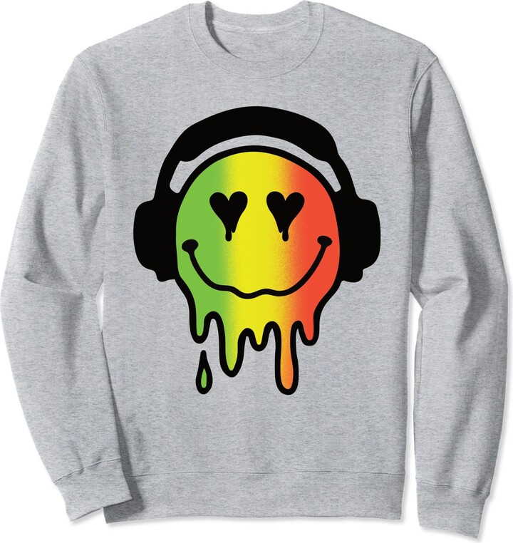 Cute 80s Smile Happy Tee Heart Eyes Melting Reggae Smile Melted ...