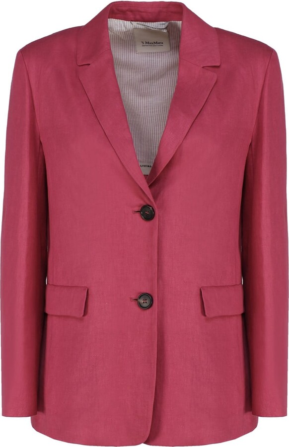 S Max Mara Linen Jacket - ShopStyle Blazers