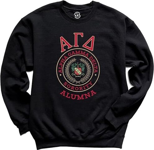 Kite and Crest Alpha Gamma Delta Sweatshirt - Alpha Gam Alumna Vintage ...