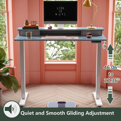 Inbox Zero Jerilene Height Adjustable Standing Gaming Desk - ShopStyle