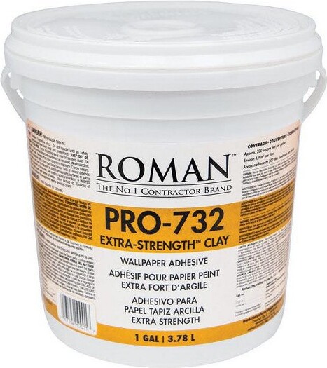 Roman PRO-732 Extra Strength Clay/Modified Starches Adhesive 1 gal ...