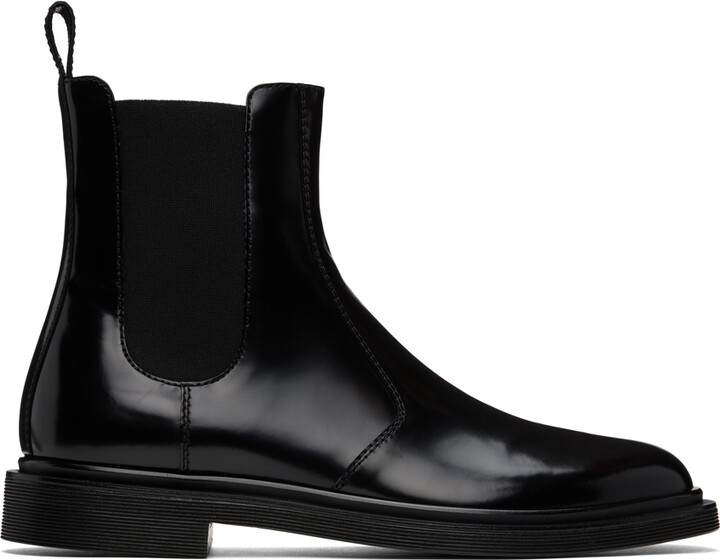 The Row Black Ranger Chelsea Boots - ShopStyle