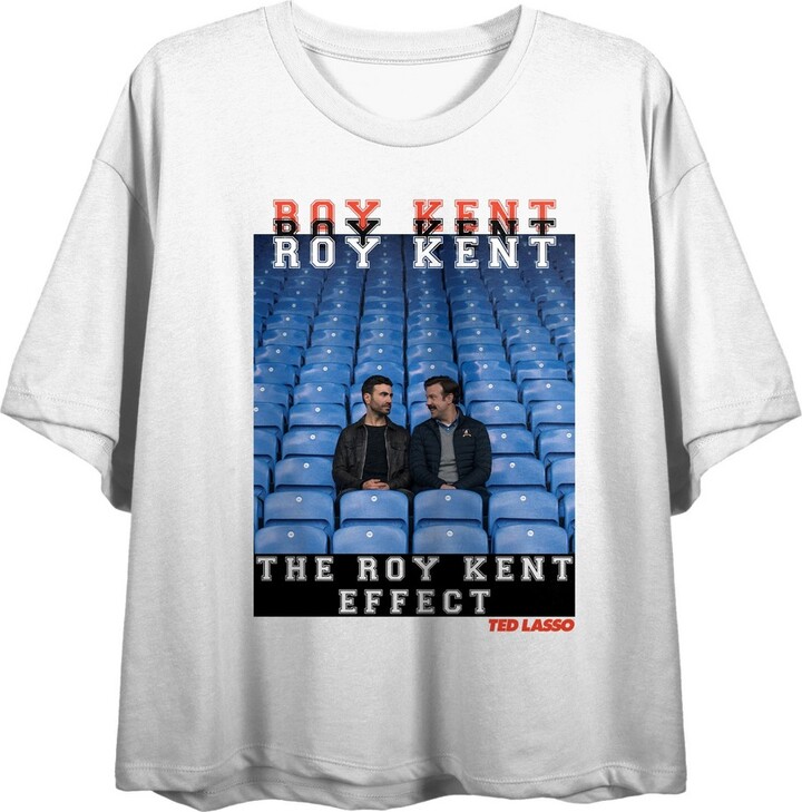 Ted Lasso The Repeated Roy Kent Effect Women’s White Crop Tee-Large ...