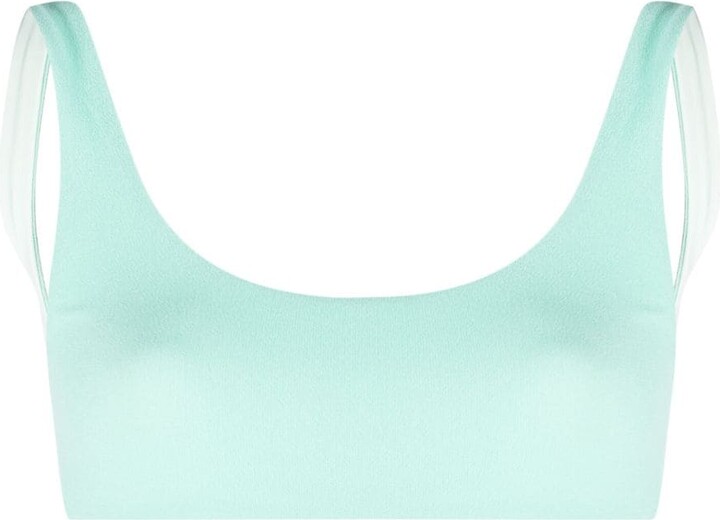 JADE SWIM Terry Cloth-Effect Bikini Top - ShopStyle