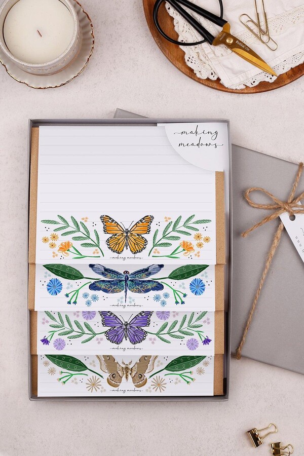 Making Meadows Butterfly Writing Paper Gift Box - ShopStyle Home Office ...