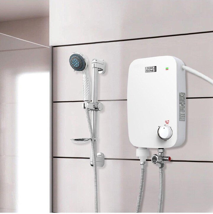 Living and Home Tankless Instant Electric Temperature-Controlled Water ...