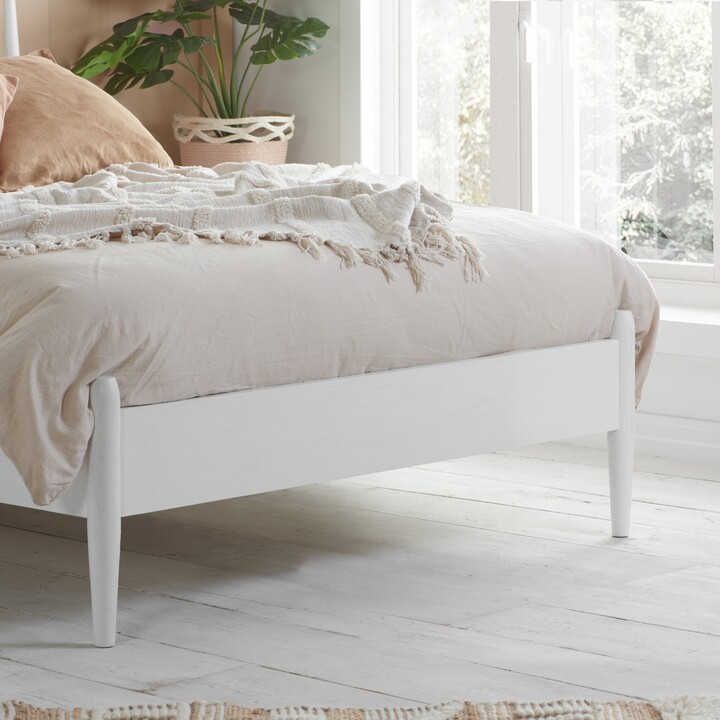 Dunelm Spindle Wooden Bed White - ShopStyle