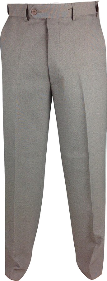 Carabou Men's Comfort Fit Self Expanding Waist Trousers with Expand A ...