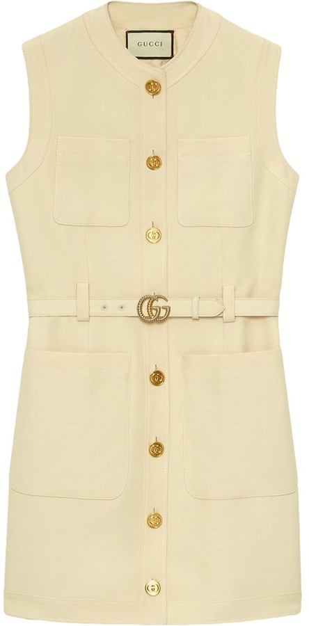 Gucci Double G cady gilet - ShopStyle Vests