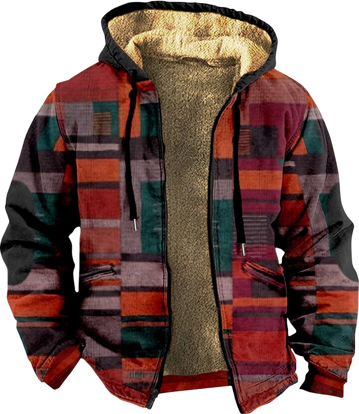 Generic Men Winter Coats Mens Winter Jacket with Hood Mens Western Wear ...