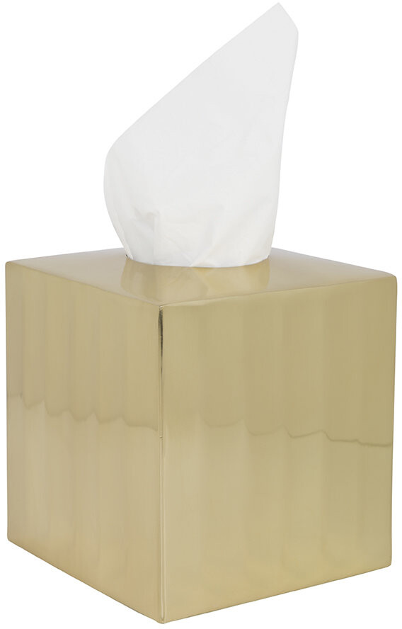 Luxe - Antique Gold Tissue Box Cover - ShopStyle Bath Accessories