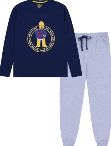 Primark Limited The Simpsons Mr Plow Homer Simpson Men's Pyjama Set ...