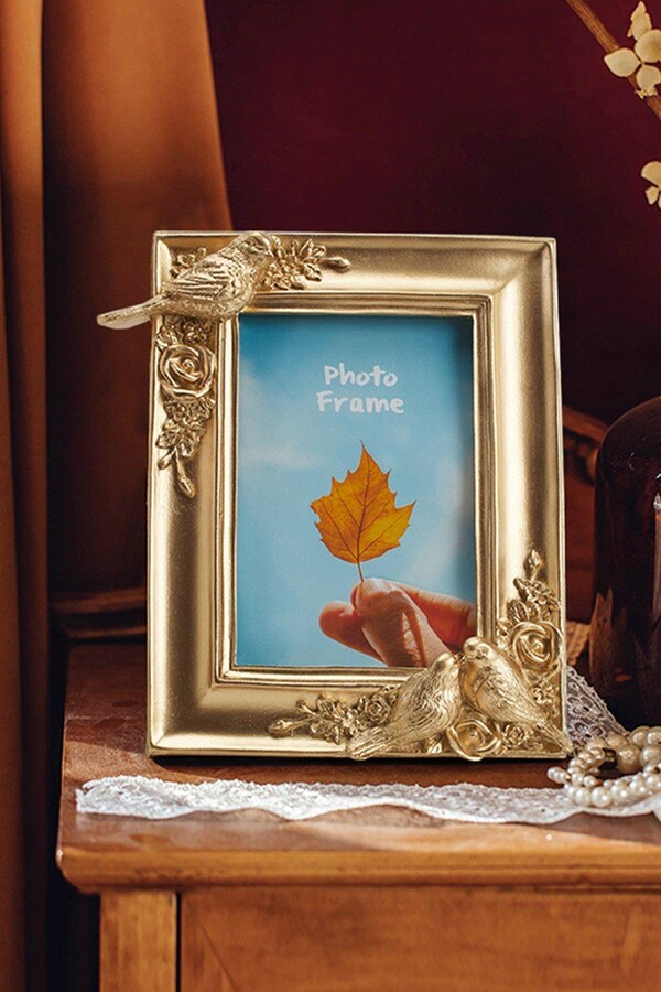 Living and Home Retro Palace Golden Relief Photo Frame - ShopStyle