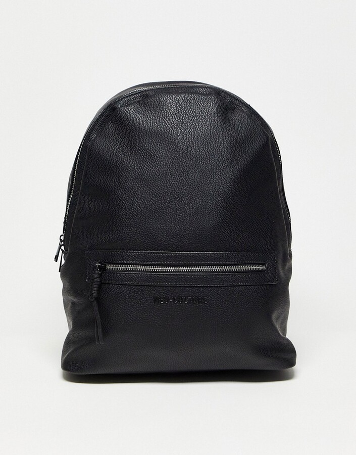 Bershka classic backpack in black - ShopStyle