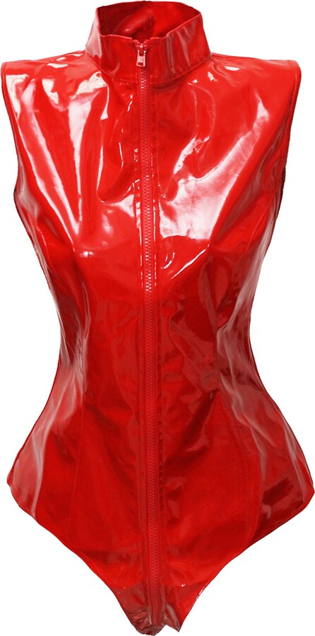 Bslingerie® Women Wetlook PVC Teddy Dress (XL - ShopStyle Lingerie ...