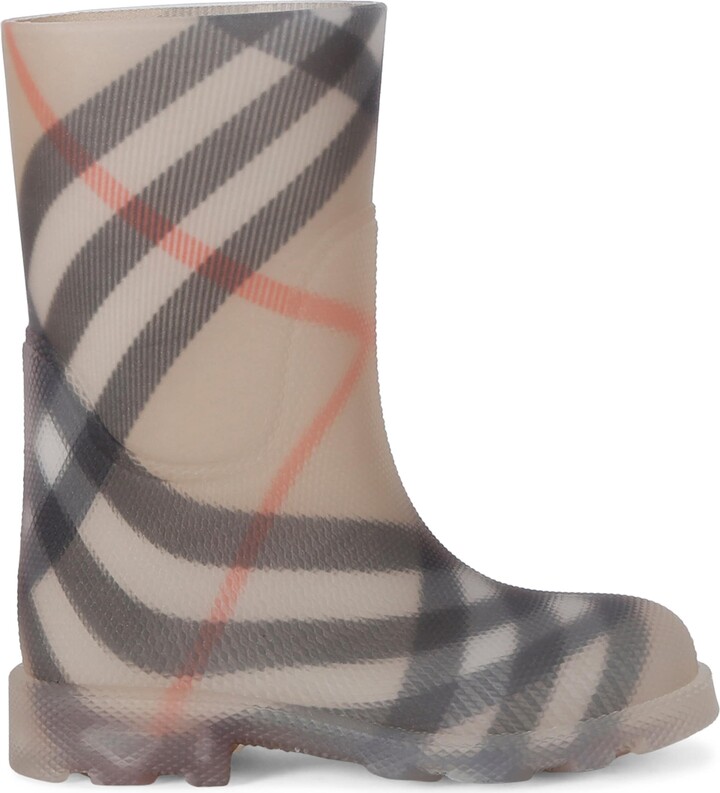 Burberry Children Rubber Check Marsh Boots - ShopStyle Girls' Shoes