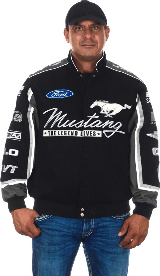 JH DESIGN GROUP Men's Ford Mustang Jacket an Embroidered Cotton Twill ...