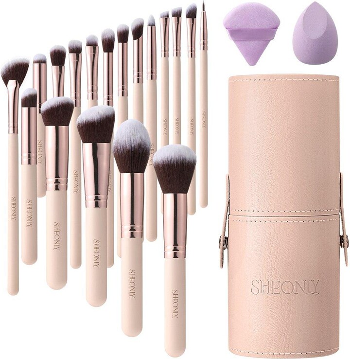 SHEONLY 18 Pcs Professional Makeup Brush Set Gift Set Gift Set - ShopStyle