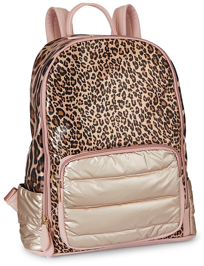 Bari Lynn Leopard-Print Custom Puffy Backpack - ShopStyle Girls' Bags
