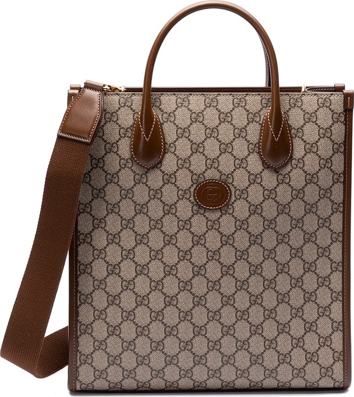 Gucci Small Tote Bag With `Interlocking G` - ShopStyle