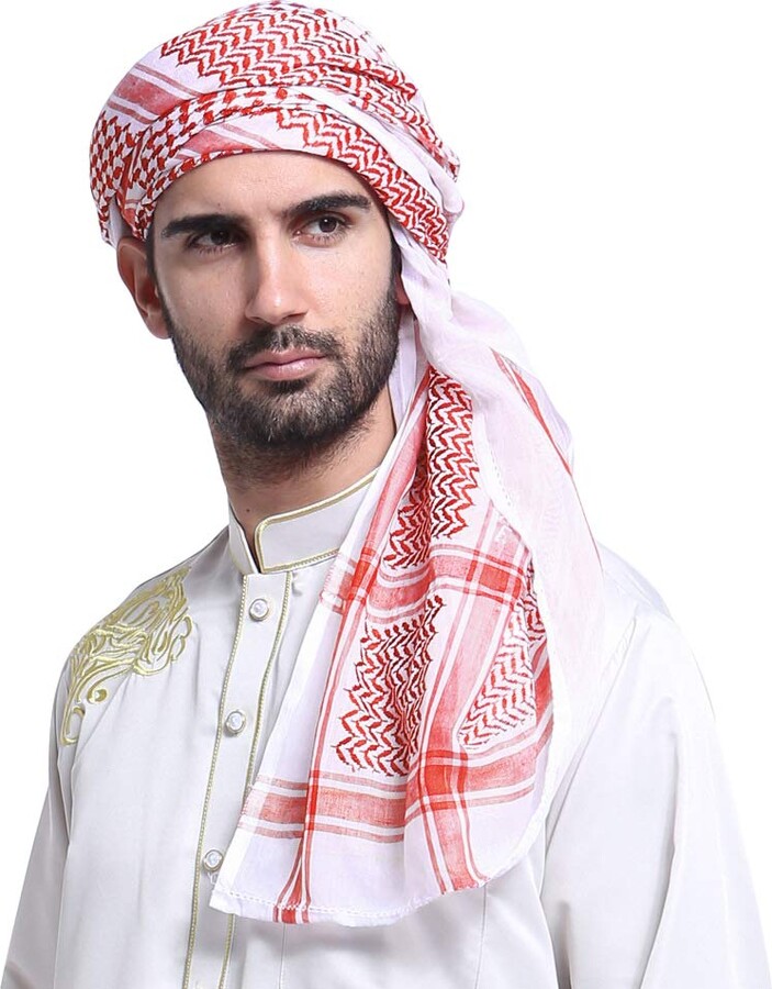 Afinder Large Arab Shemagh Turban Bandana Headscarf Breathable Soft ...