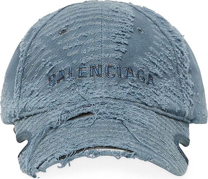 Balenciaga Laser Destroyed Cap - ShopStyle Hats