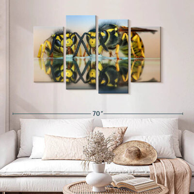 Elephant Stock Two Wasps On Glass Table - ShopStyle Holiday Wall Art