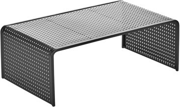 mDesign Large Metal Platform Riser Shelf for Laptop Computer, TV ...