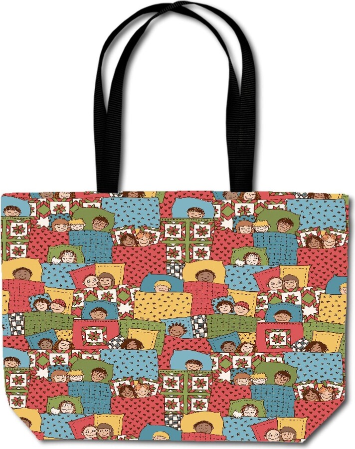 Warren Reed - Designer Hand Drawn Sleeping Doodle Faces Beach Shopper ...
