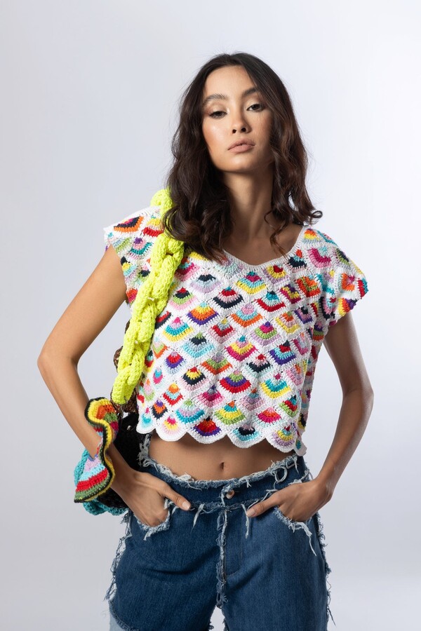 Steffy Gemayel Jungle Bird Crochet Top - ShopStyle