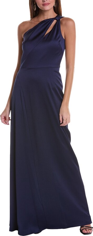 Teri Jon by Rickie Freeman Hammered Satin Gown - ShopStyle Evening Dresses