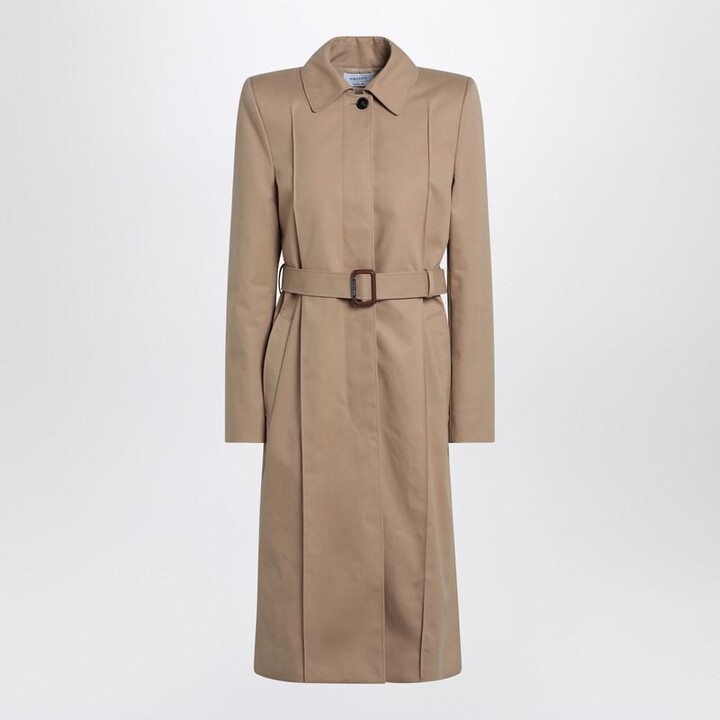 Alexander McQueen Trench Coat With Belt - ShopStyle