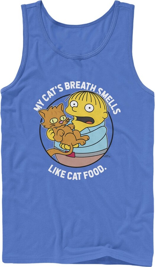Men's The Simpsons Ralph and His Cat Tank Top - Royal Blue - Medium ...