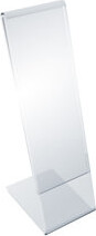 Azar Displays Angled L-Shaped Sign Holder Frame with Slant Back Design ...