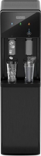 ICEMAN by Chefman Iceman Ice Maker and Water Dispenser, Bottom-Loading ...