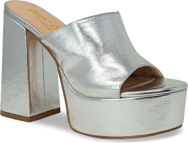 CHASE AND CHLOE Jules Platform Clog Sandal - ShopStyle