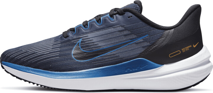 Nike Men's Winflo 9 Road Running Shoes in Blue - ShopStyle Performance ...