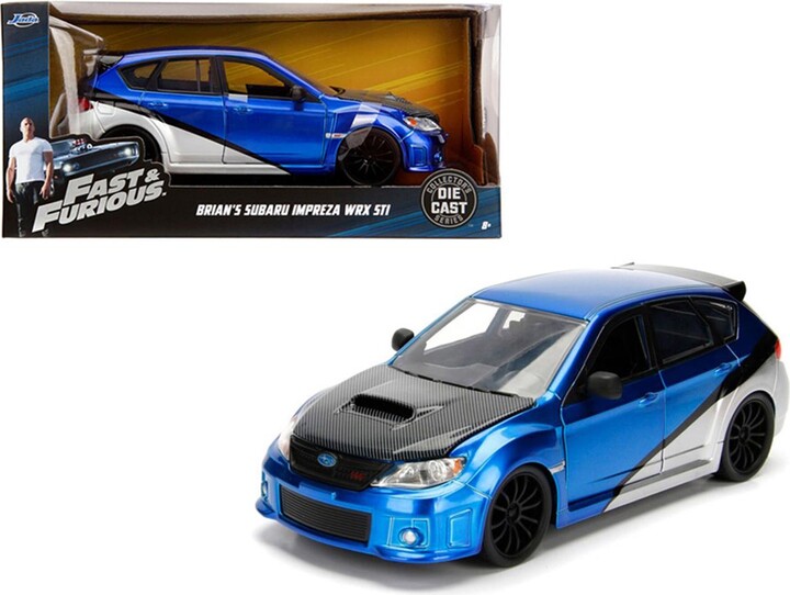 Jada Toys 1 isto 24 Brians Subaru Impreza WRX STI Fast & Furious Movie Diecast Model Car ...