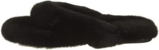 Saint Laurent Mink Slides - ShopStyle