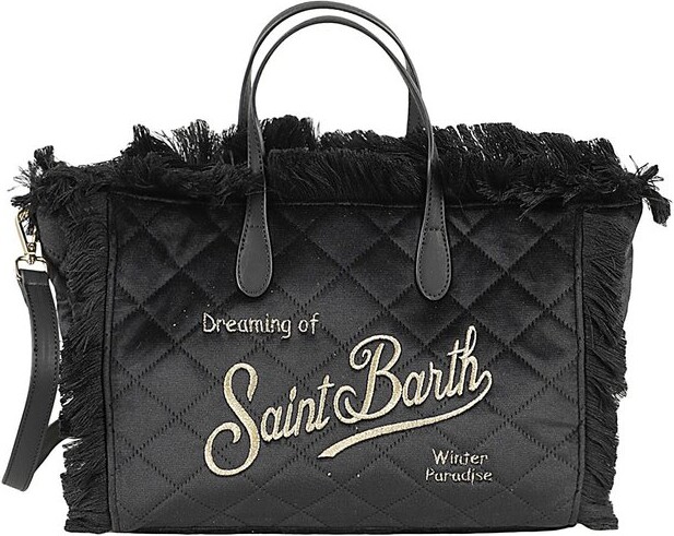 MC2 Saint Barth Colette Logo Embroidered Fringed Tote Bag - ShopStyle