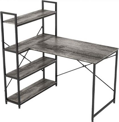 Nost & Host L Shaped Contemporary Home Office 46 Inch Nature Wood ...