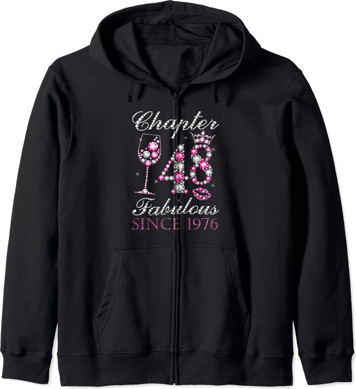 48th Birthday Gifts For Women Wine Crown Chapter 48 Fabulous Since 1976 ...