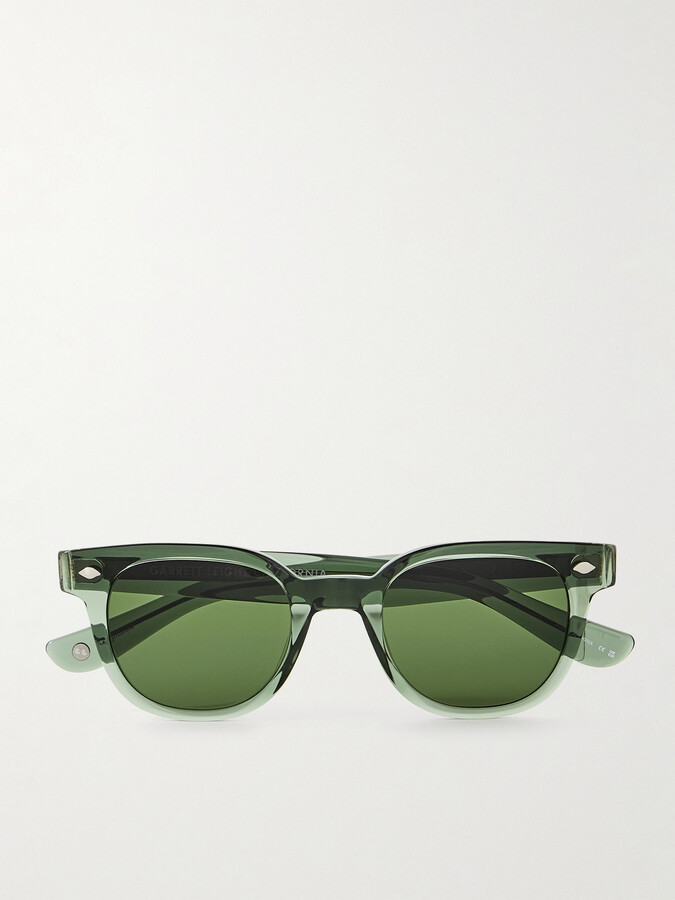 Garrett Leight California Optical Canter Round-Frame Acetate Sunglasses ...