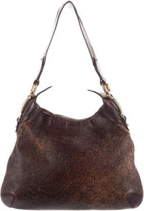 Gucci GG Signature Creole Hobo - ShopStyle